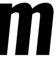 Bokstaven M serif | Handritade stadskartor och grafiska posters