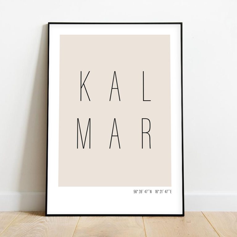 Kalmar Poster | Handritade stadskartor och posters
