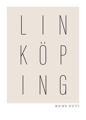 Linköping Poster | Handritade stadskartor och posters