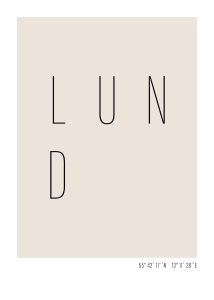 Lund Poster | Handritade stadskartor och posters