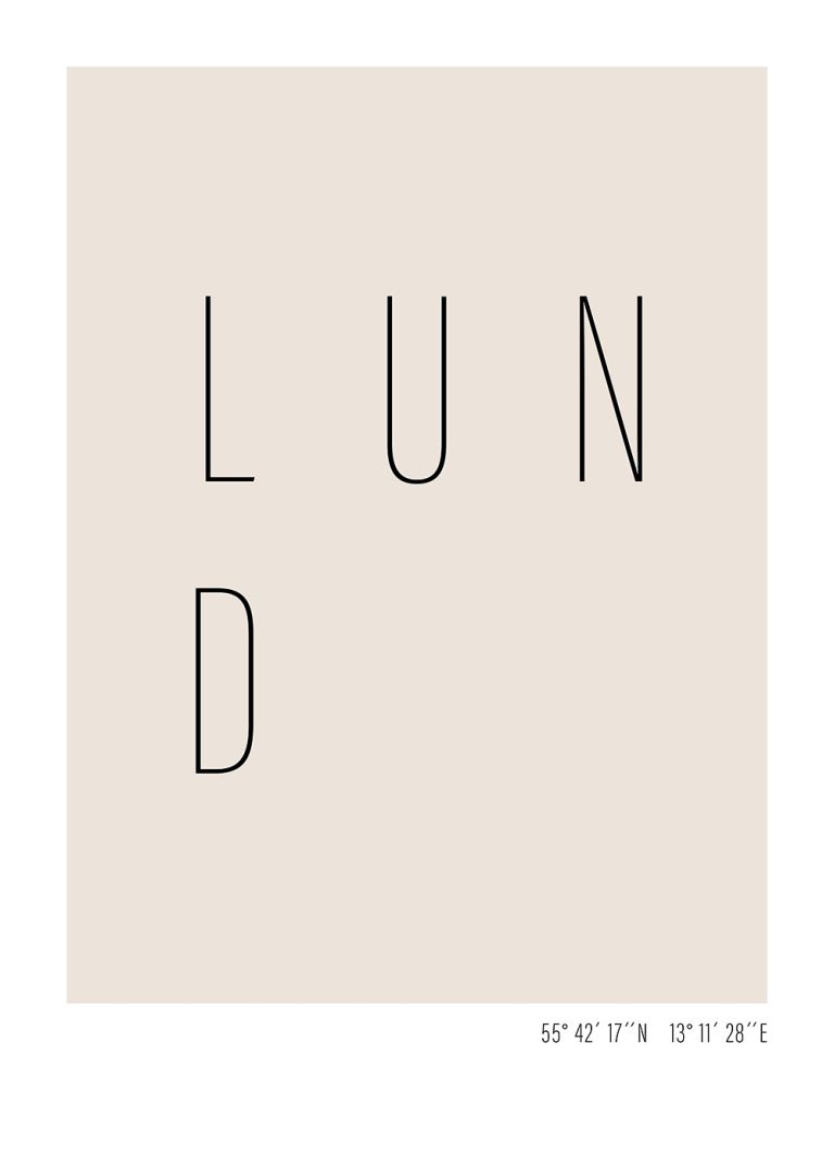 Lund Poster | Handritade stadskartor och posters