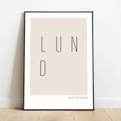 Lund Poster | Handritade stadskartor och posters