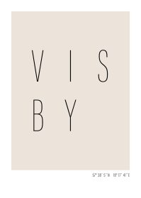 Stadskarta över Visby | Handritade stadskartor och posters